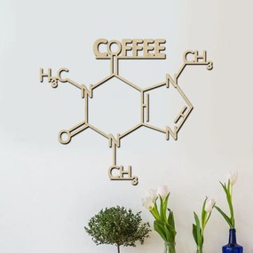dřevo života Dřevěný obraz COFFEE FORMULA Zvolte rozměr (cm): 80x66, Zvolte barvu dekoru: Dub Sonoma