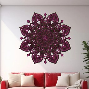 dřevo života 3 vrstvá mandala Smyslnosti Zvolte rozměr Ø (cm): 40, Zvolte barevný dekor: wenge-magenta