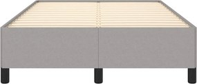 Rám postele bez matrací světle šedá 120x190 cm textil 3269631