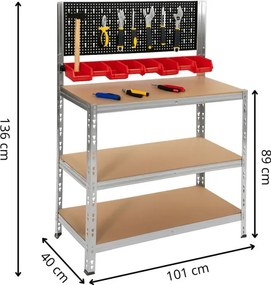 Pracovní stůl do dílny 100x40 cm SPRINGOS HA5276