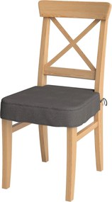 Sedák na židli IKEA Ingolf barva šedá látka pletený vzor
