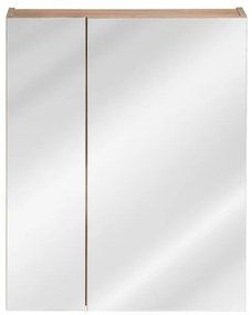 Koupelnová skříňka se zrcadlem Capri 842 2D dub kraft zlatý