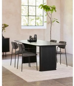Designová jídelní židle Quirinus tmavě šedá