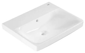 Grohe Euro Ceramic - Umyvadlo 55x44 cm, s přepadem, bez otvoru pro baterii, alpská bílá 102432SH00