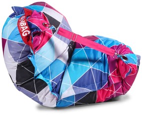 Beanbag Designový sedací vak 189x140 Triangle 2 s popruhy