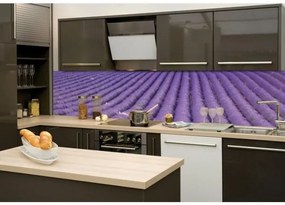 DIMEX | Fototapeta do kuchyně Levandule KI-260-029 | 260 x 60 cm | fialová
