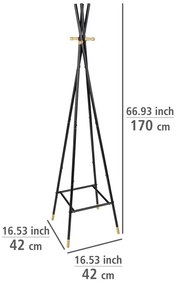 Černý kovový věšák Loft – Wenko