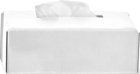 Box na kapesníky Nappa 24 cm bílý