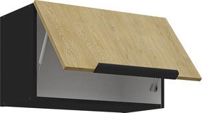 CREMONA cc | horní skříňka 60 GU-36 1F výklopná | 60 cm | černá/cremona