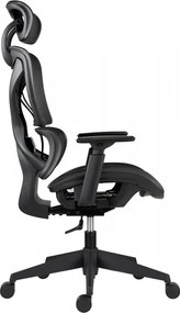Antares Kancelářská ergonomická židle ESTER — síť, černá, nosnost 130 kg