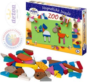 DETOA Puzzle magnetické ZOO v krabici *DŘEVĚNÉ HRAČKY* dt13962