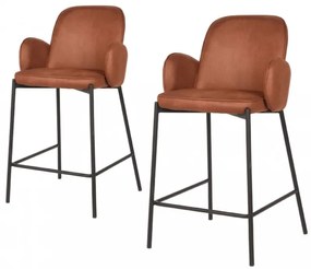 Barová židle Dorota III - set 2 ks Cognac Micro