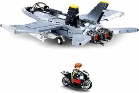 Sluban Model Bricks M38-B0928 Stíhačka F/A-18 Super Bumble / LEGO - ko