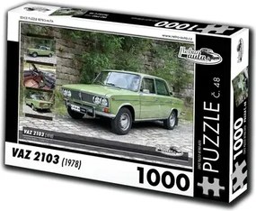 RETRO-AUTA Puzzle č. 48 VAZ 2103 (1978) / 1000 dílků / 66 × 47 cm