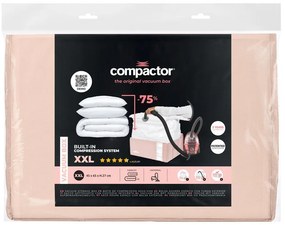 Vakuový plastový úložný box na oblečení 65x45x27 cm Pink Edition – Compactor