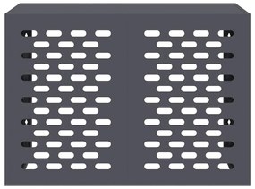 vidaXL Ochrana klimatizace Antracit 100 x 50 x 70 cm Ocel