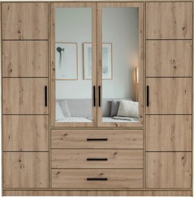STO Šatní skříň KOS D4 196 cm, Dub Artisan