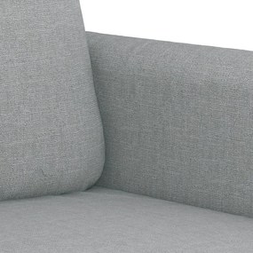 3dílná sedací souprava s polštáři světle šedá textil 3202110