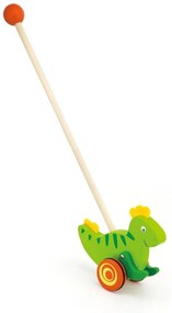 Dřevěná jezdící hračka Viga dinosaurus Multicolor