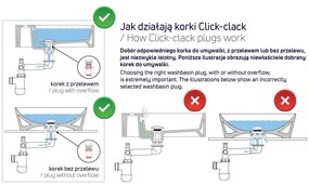 Deante Click-Clack, univerzální umyvadlová odtoková zátka s kovovým pouzdrem, broušený bronz, DEA-NHC_CC0U