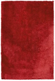 Koberec shaggy 160 x 230 cm červený EVREN Beliani