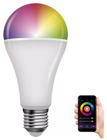 EMOS | LED RGB Stmívatelná žárovka GoSmart A65 E27/14W/230V 2700-6500K Tuya | EMS1035