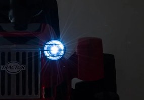 LEAN CARS Elektrický traktor s přívěsem CH9959 červený