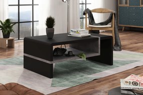 Mazzoni FOLK černý / beton, konferenční stolek, moderni