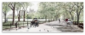 Obraz Styler Canvas Watercolor Central Park II, 60 x 150 cm