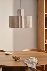Béžové lněné závěsné svítidlo ø 40 cm Alina – Jotex