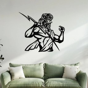 dřevo života Dřevěná dekorace ZEUS Zvolte rozměr (cm): 80x70, Zvolte barvu dekoru: Černá
