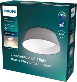Philips Dawn CL258 šedá / LED stropní svítidlo / 1100lm / 3000K / IP20