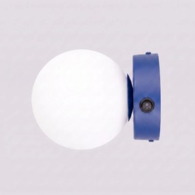 Sollux Lighting Nástěnné svítidlo YOLI 1 ultramarín s vypínačem