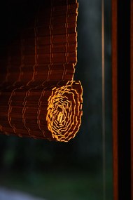 Vingo Zatemňovací bambusová roleta hnědá Šířka rolety: 80 cm, Rozvin rolety: 200 cm