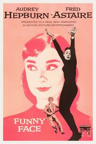 Obrazová reprodukce Funny Face / Audrey Hepburn & Fred Astaire (Retro Movie), (26.7 x 40 cm)