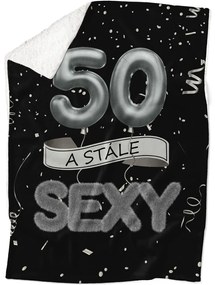 Deka Stále sexy – Černá (věk: 50, Podšití beránkem: ANO)