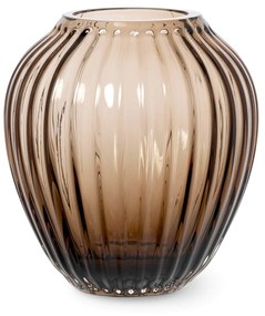 KÄHLER Skleněná váza Hammershøi Walnut 15 cm, hnědá barva, sklo
