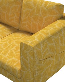 Potah na pohovku IKEA Norsborg 2-místná barva žlutá látka pletený vzor, vzorované