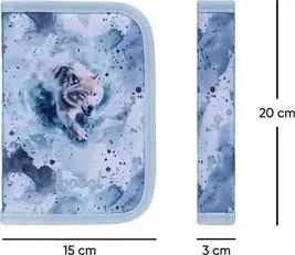 BAAGL Školní penál jednopatrový Polar GRS
