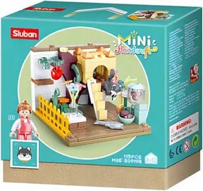 Sluban Mini Handcraft M38-B0919B Domeček pro kočku / LEGO - kompatibil