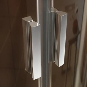 Ravak Sprchové dveře posuvné čtyřdílné 160 cm bílá,     BLDP4-160  TRANSPARENT   0YVS0100Z1 Profil: Satin, Sklo: Grape BLDP4-160   GRAPE