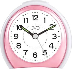 JVD Netikající tichý ručkový budík s osvětlením s plynulým chodem JVD SRP850.4