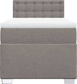 Box spring postel s matrací taupe 80x200 cm textil 3285733