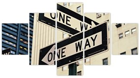 Obraz - New York ONE WAY (125x70 cm)