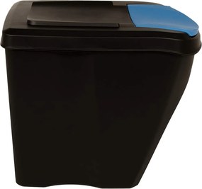 Stohovatelné odpadkové koše 3 ks antracitové 75 l 316184