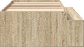 Rám postele se zásuvkou Sonoma dub 90 x 190 cm Kompozitní dřevo 3335207