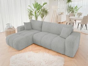 Rohová rozkládací sedačka Larow Boucle, Potah: Coral 75