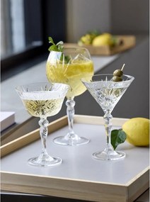 Křišťálové skleničky v sadě 4 ks na koktejly 210 ml Melodia – Lyngby Glas