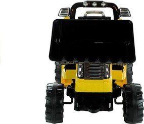 LEAN CARS Elektrický traktor s bagrem na baterie ZP1005 pro děti žlutý