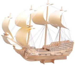 Woodcraft construction kit Woodcraft Dřevěné 3D puzzle Loď plachetnice Orel